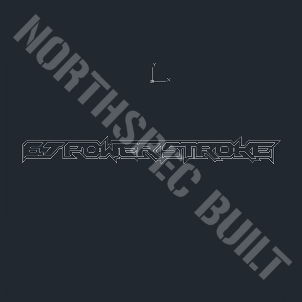 6.7 POWERSTROKE Emblem DXF File – Northspec Built