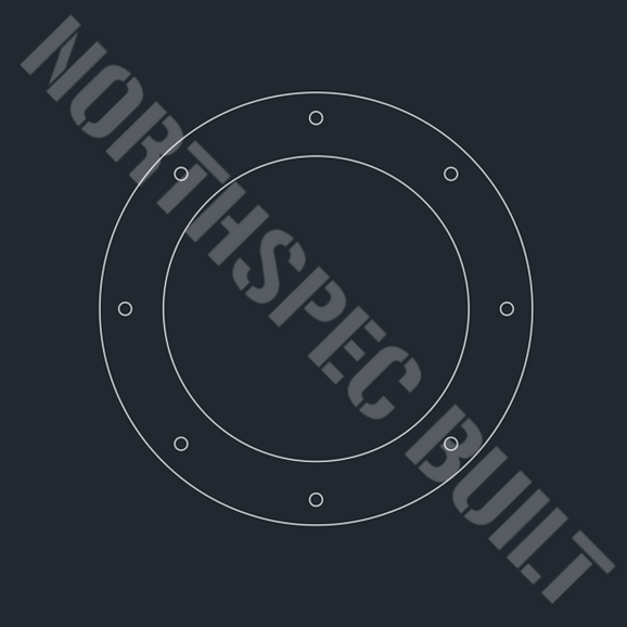 6" Hood Stack Base Plate DXF File – Northspec Built