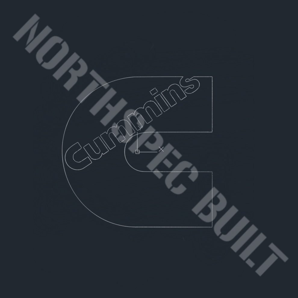 Cummins Emblem DXF File – Northspec Built