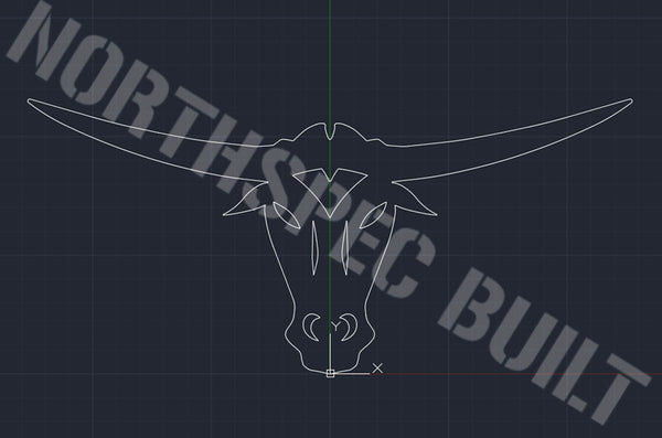 Longhorn Emblem DXF File – Northspec Built