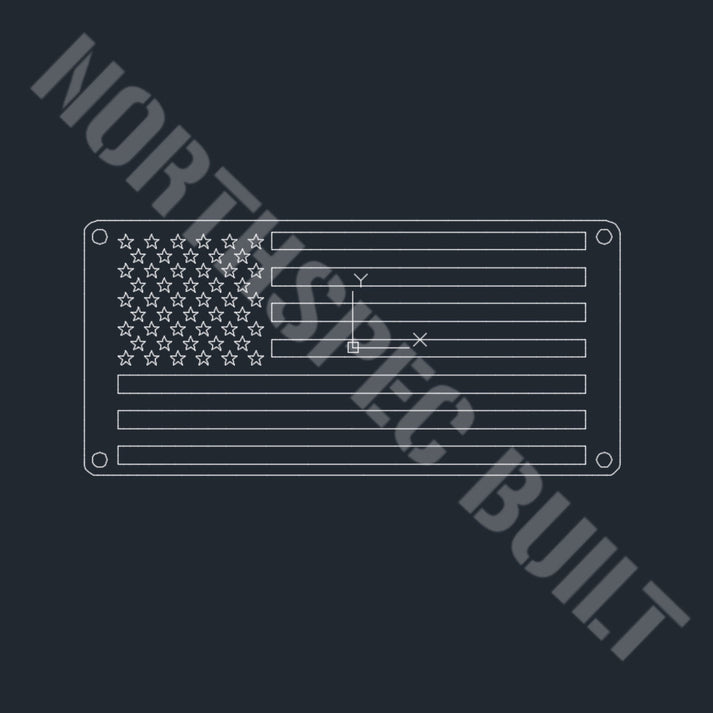 US Flag Emblem DXF File – Northspec Built