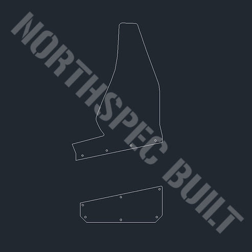 Universal 12" Kickback Mudflaps DXF File – Northspec Built
